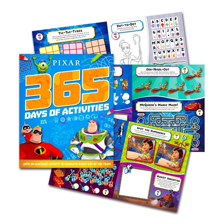 Pixar Mega Jumbo 365 Days Of Activities Book – Littlethink kits